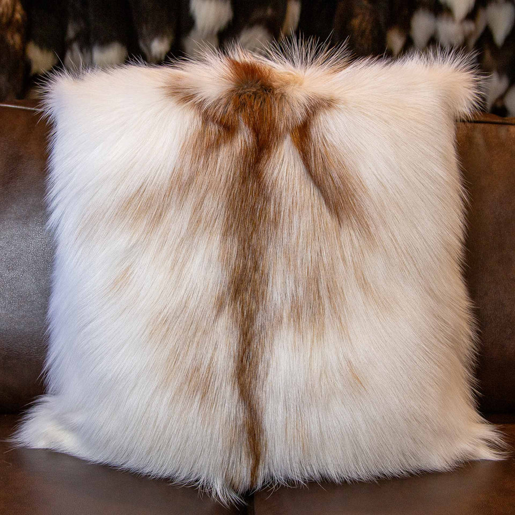 Scandinavian Sun Glo Fox Fur Pillow – True North Furs